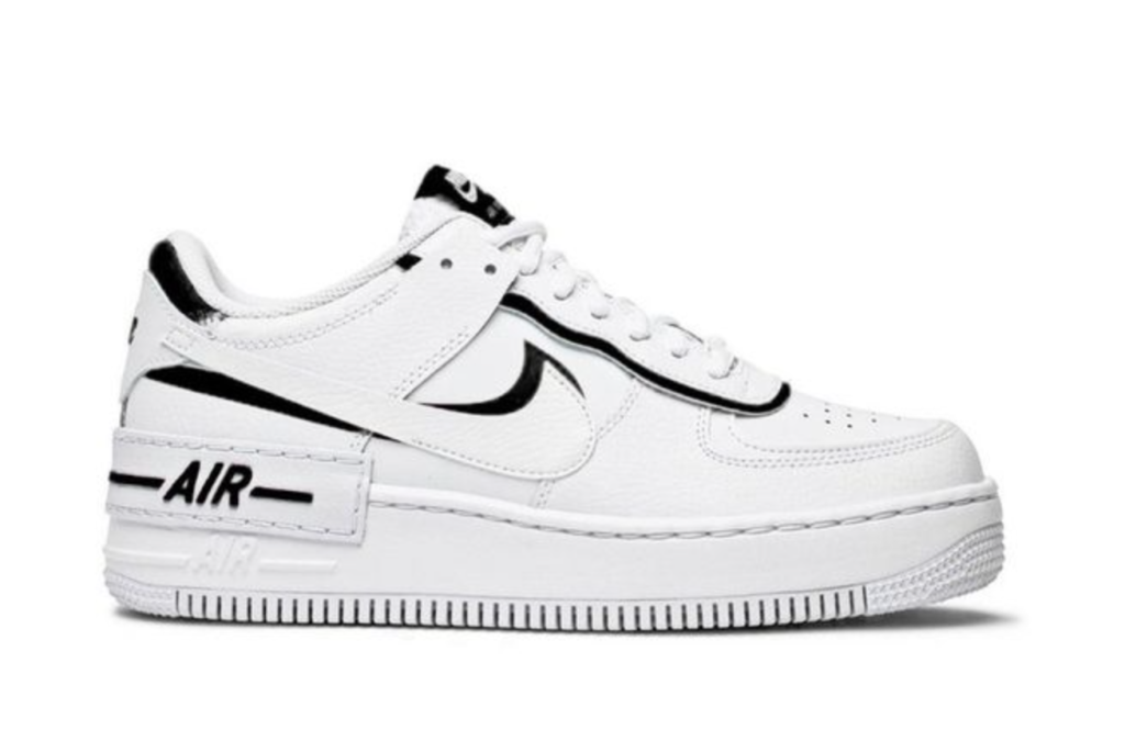 Nike Air Force 1 Shadow White Black Custom - NEXTSNEAKERS