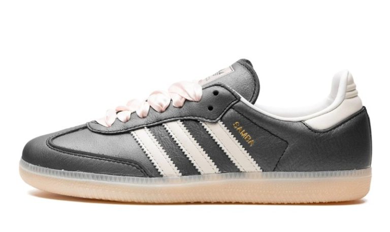Adidas Samba OG Black Pink Ribbon Laces - NEXTSNEAKERS